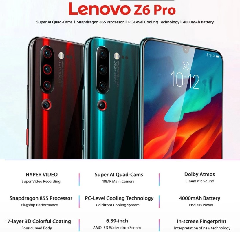 【セール価格$419.99】Lenovo Z6 Pro スペックレビュー Snapdragon 855・背面に4つのカメラを搭載したハイエンドスマホ | ガジェットフリーク