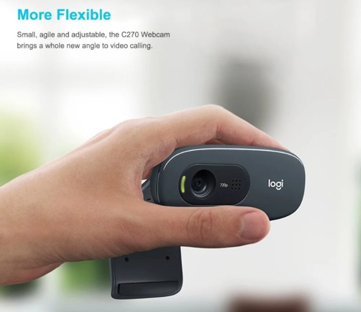 リモートワークにおすすめお手頃価格のウェブカメラ『Logitech C270』が41.99ドル(4,615円)でセール中 | ガジェットフリーク